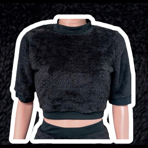 Other | Brand New Faux Fur Spandex 2 Piece Skirt 3 Quarter Sleeve Set ...